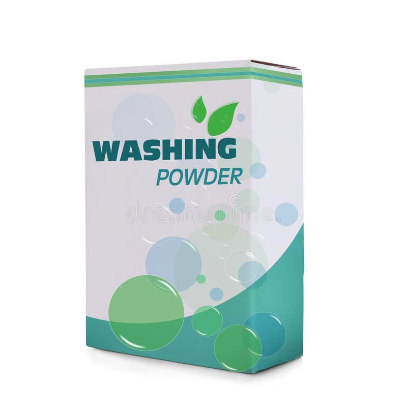 Box of Laundry Detergent on White Stock Image - Image of chore, laundry ...