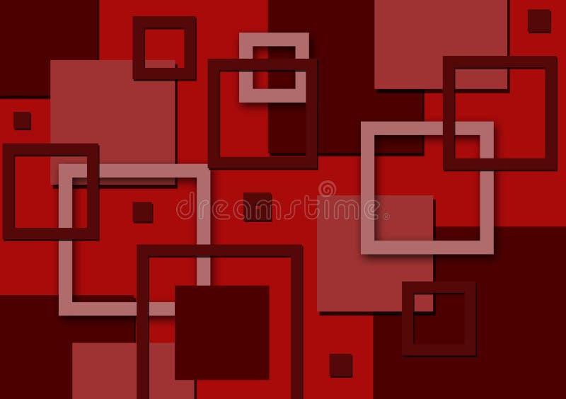Box Layered Pattern in the Shade of Red Stock Illustration ...