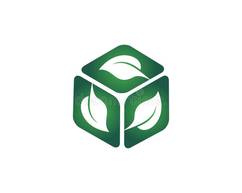 Box of leaf logo template stock vector. Illustration of appearance ...