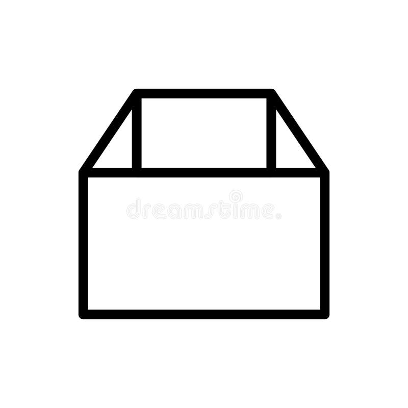 Box flat icon stock vector. Illustration of package - 103291203