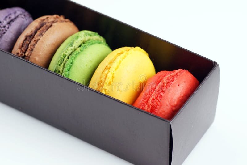 Box of macaroons stock photo. Image of chocolate, confectionery - 33147400