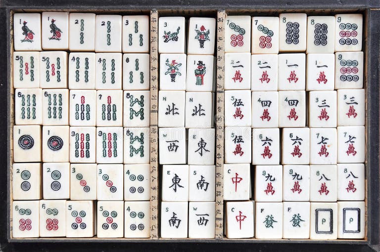 Box of Mahjong tiles stock image. Image of mahjong, hobby - 51480651