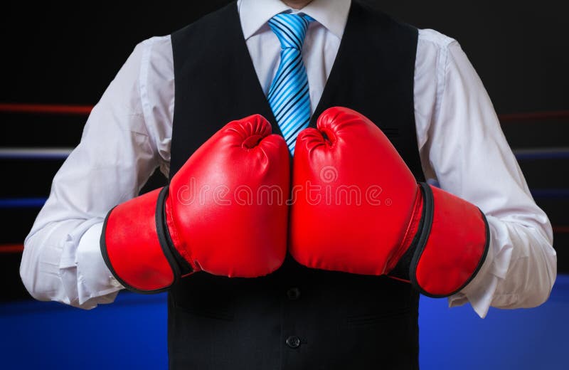 Box Manager is Fighting and Boxing in Ring Stock Photo - Image of fist ...