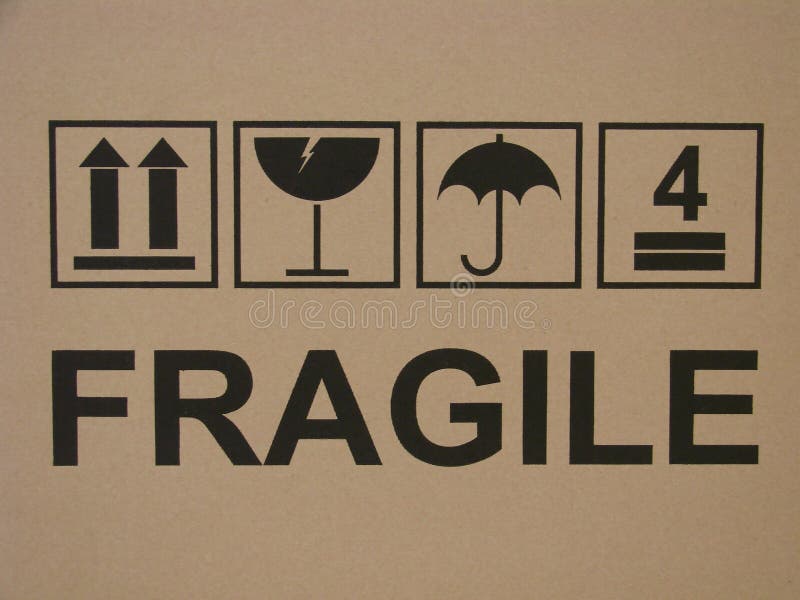 Box markings stock photo. Image of transportation, sending - 4934142