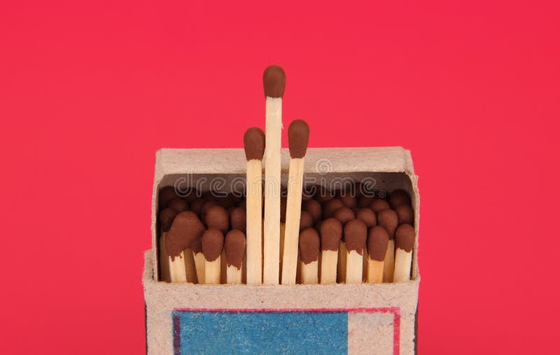 Close up of red matches stock photo. Image of burning - 3727744