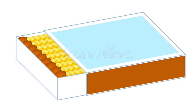 Box of Matches Illustration Stock Vector - Illustration of unused ...