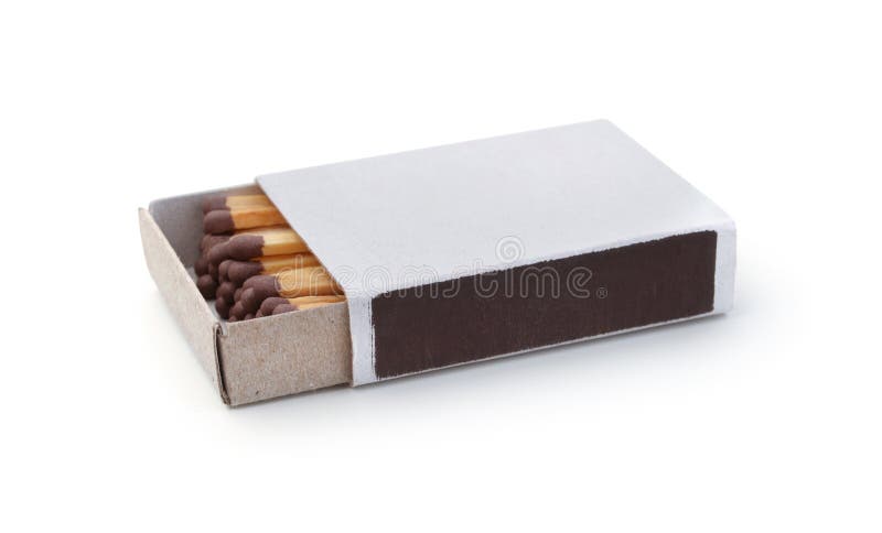 Box of Matches Isolated on White Stock Image - Image of group, shop ...