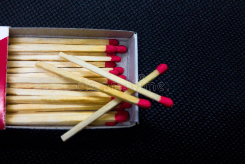 Red head match stock image. Image of matchbox, flammable - 126787695