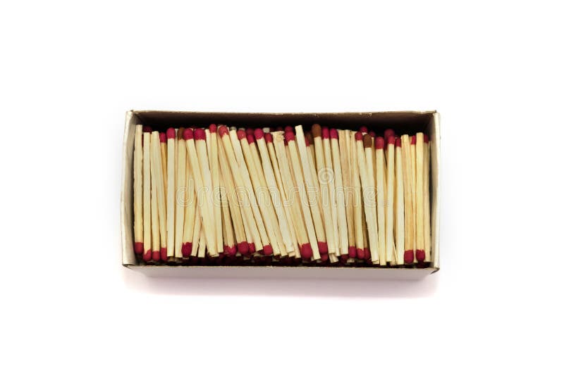 Long matches in a box. stock image. Image of background - 12764263