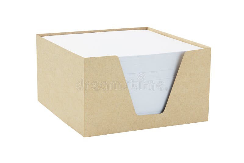 Box of Memo Papers stock photo. Image of holder, stationery - 38974856