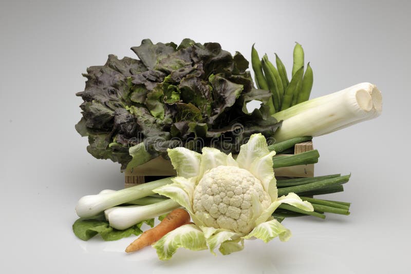 Box of mixed vegetables stock image. Image of cauliflower - 70769607