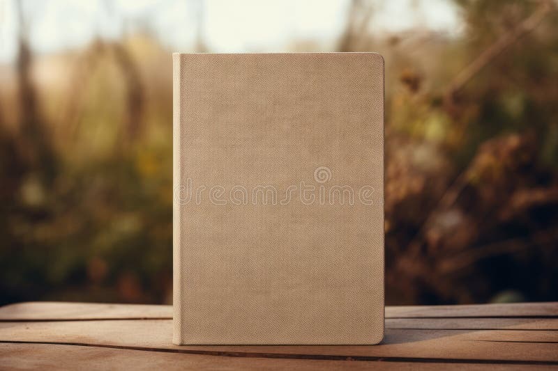 Box Mock Up on a Blank Notebook Cover with Soft Lighting Stock ...