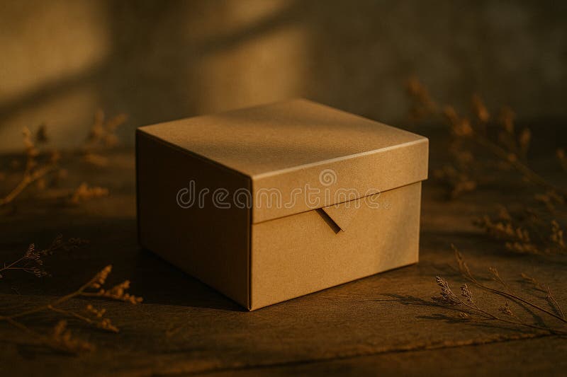 Empty Box Mockup. AI Generated Photography for Advertisement. Stock ...