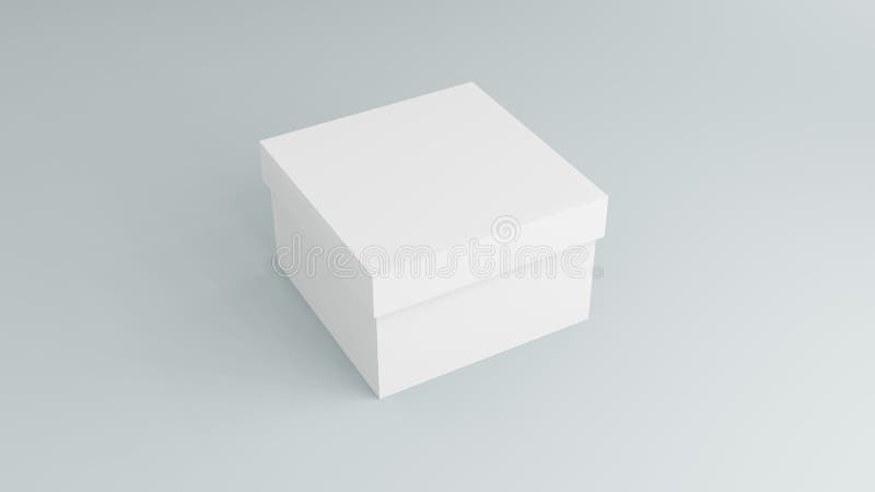Box Mockups Blank Packaging Box 3d Rendering Stock Illustration ...