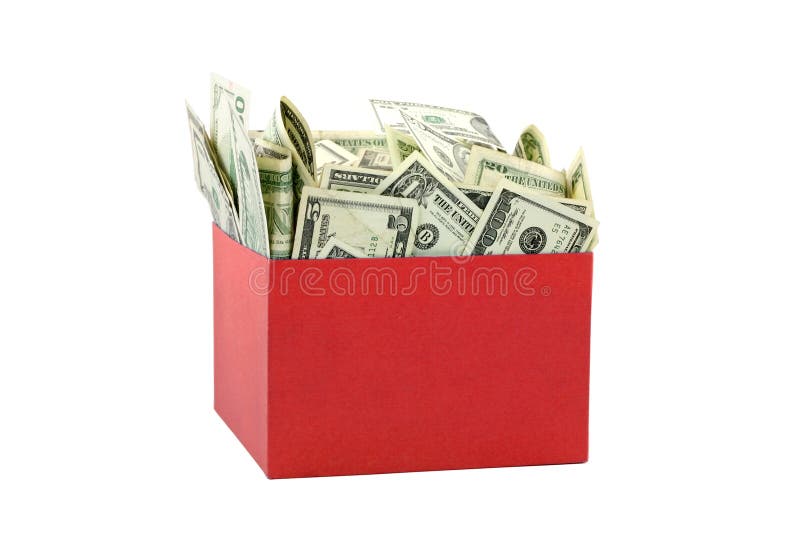 Gift-wrapped money stock photo. Image of profit, accumulate - 6402594