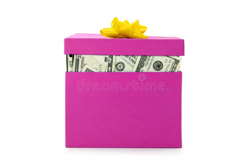 A box of money stock photo. Image of financial, celebration - 1390704