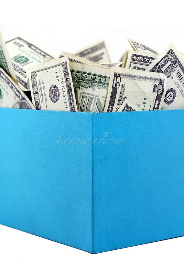 A box of money stock image. Image of financial, exchange - 1390905