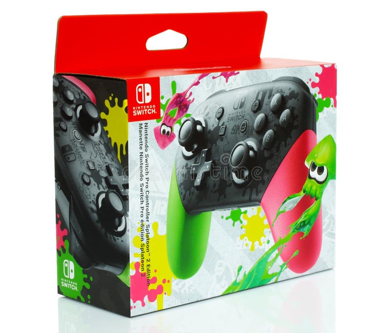 Box of Nintendo Switch Pro Controller Splatoon 2 Edition Editorial ... Box of Nintendo Switch Pro Controller Splatoon 2 Edition Editorial ...