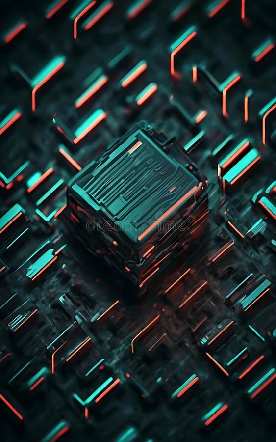 A Box with the Number 1 on it Stock Illustration - Illustration of ...