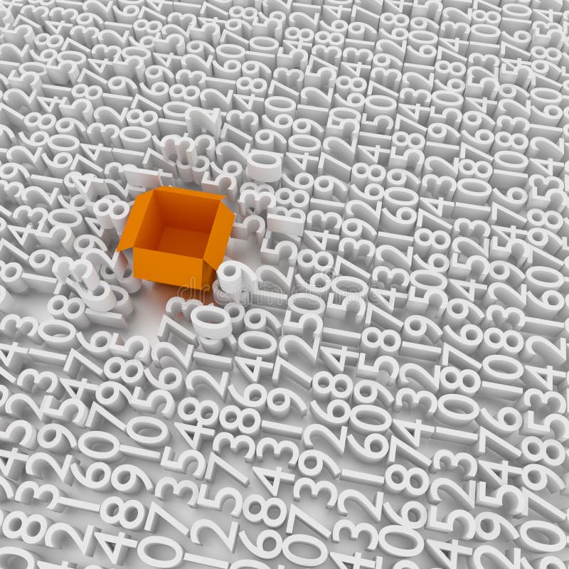 Box number. stock illustration. Illustration of character - 34422176