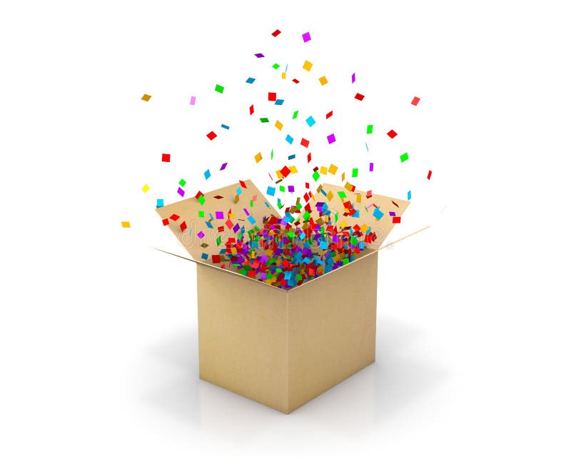 Box stock illustration. Illustration of celebration, fireworks - 72013304