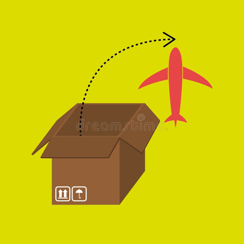 Box pack carton delivery stock illustration. Illustration of deliver ...