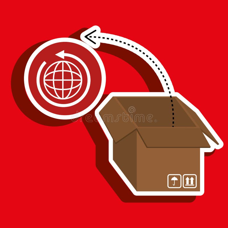 Box pack carton delivery stock illustration. Illustration of design ...