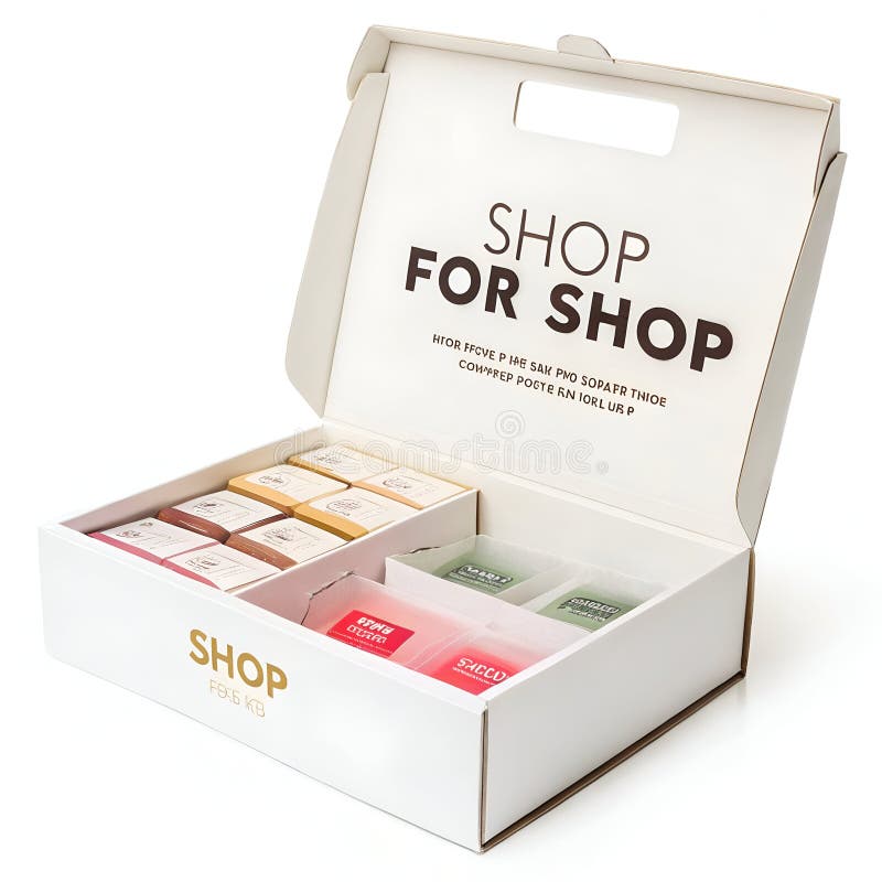 "Box Pack for Retail Shop Stock Illustration - Illustration of shipping ...