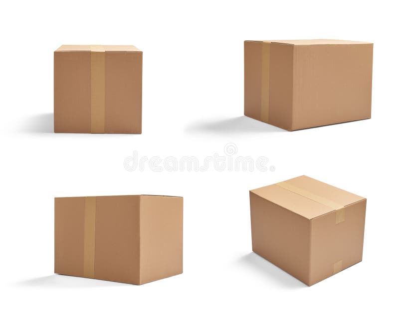 Box Package Delivery Cardboard Carton Stack Stock Illustration ...