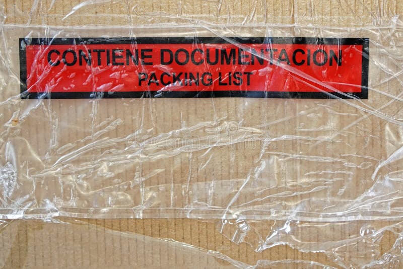 Packing list box stock photo. Image of shipping, package - 107512202