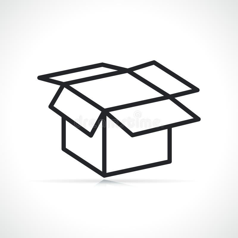 Package Box Line Icon. Delivery Parcel Sign. Cargo Goods. Neon Light ...