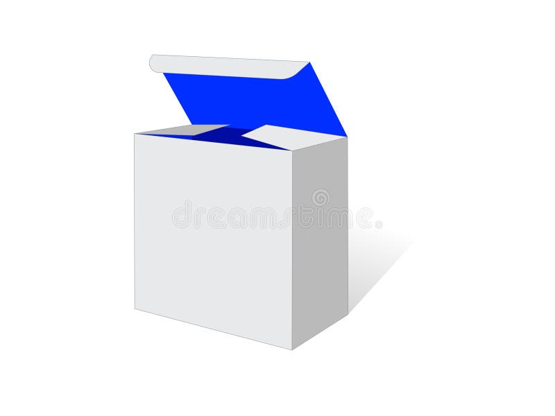 Box Packaging Box, 3d Box Vector File Stock Vector - Illustration of ...