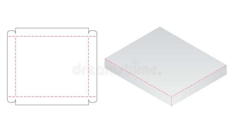 Box Packaging Die Cut Template Design. 3d Mock-up Stock Vector ...