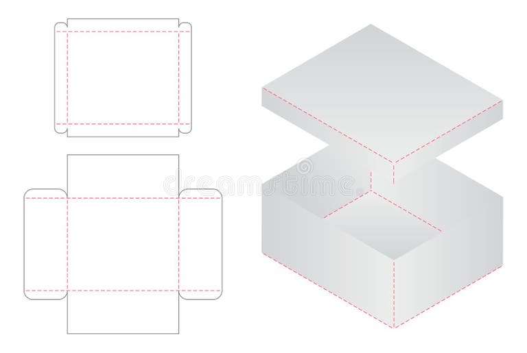 No Glue Box Template Stock Illustrations – 281 No Glue Box Template ...
