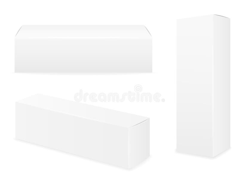 Box Packaging of Toothpaste Empty Template for Design Stock Vector ...