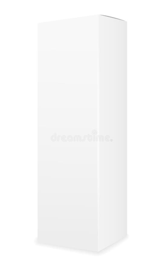 Box Packaging of Toothpaste Empty Template for Design Stock Vector ...