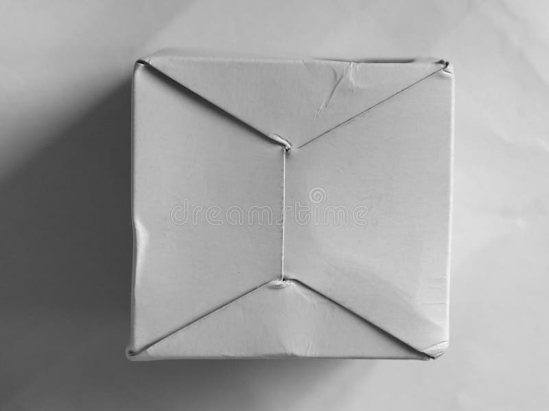 Box Packet Parcel in Black and White Stock Photo - Image of packaging ...