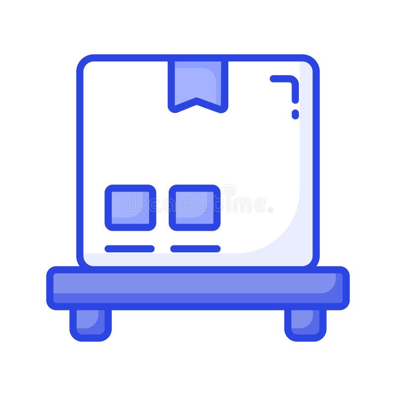 Box on a Pallet, Vector of Logistics Collection, Cargo Box Pallet Icon ...
