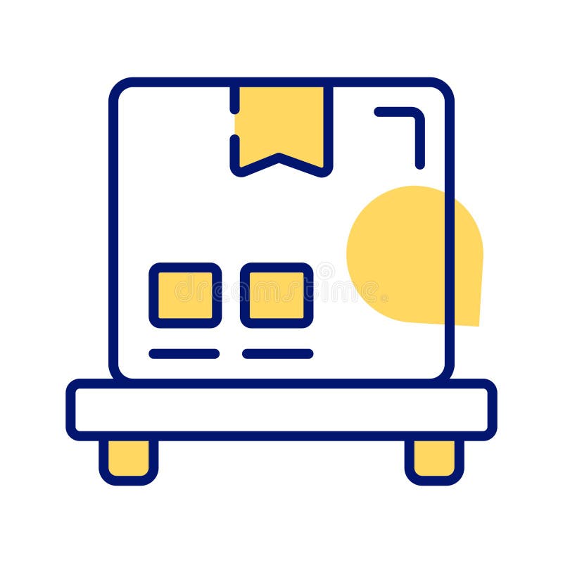 Box on a Pallet, Vector of Logistics Collection, Cargo Box Pallet Icon ...