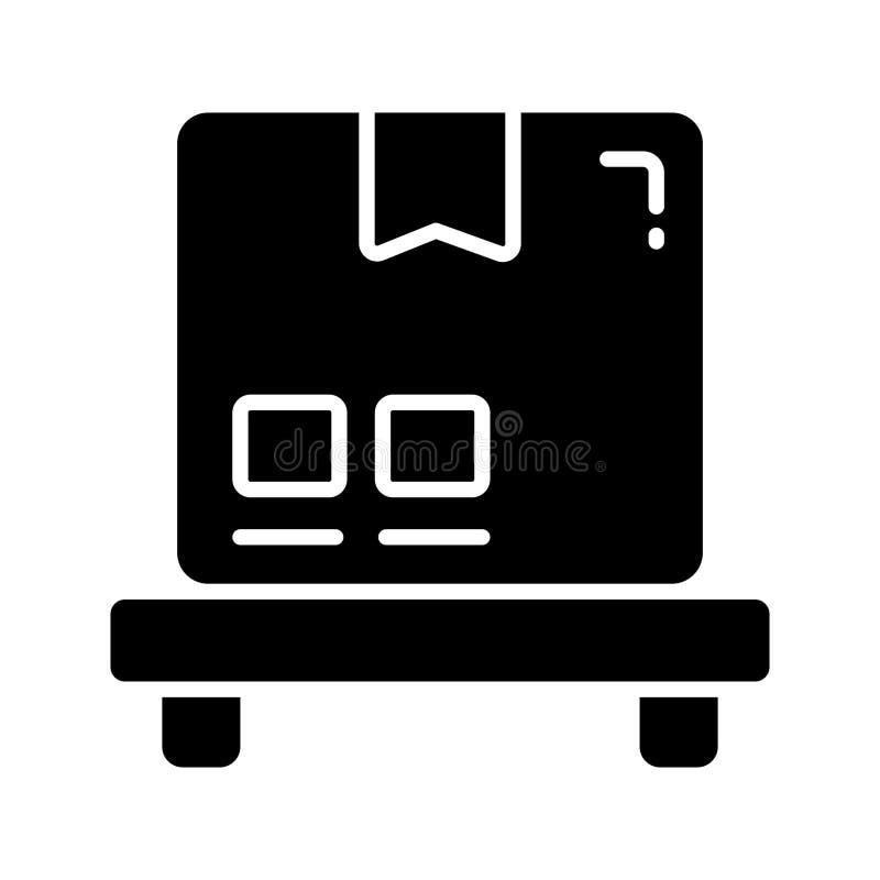 Box on a Pallet, Vector of Logistics Collection, Cargo Box Pallet Icon ...