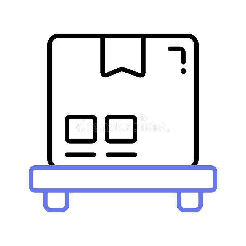 Box on a Pallet, Vector of Logistics Collection, Cargo Box Pallet Icon ...