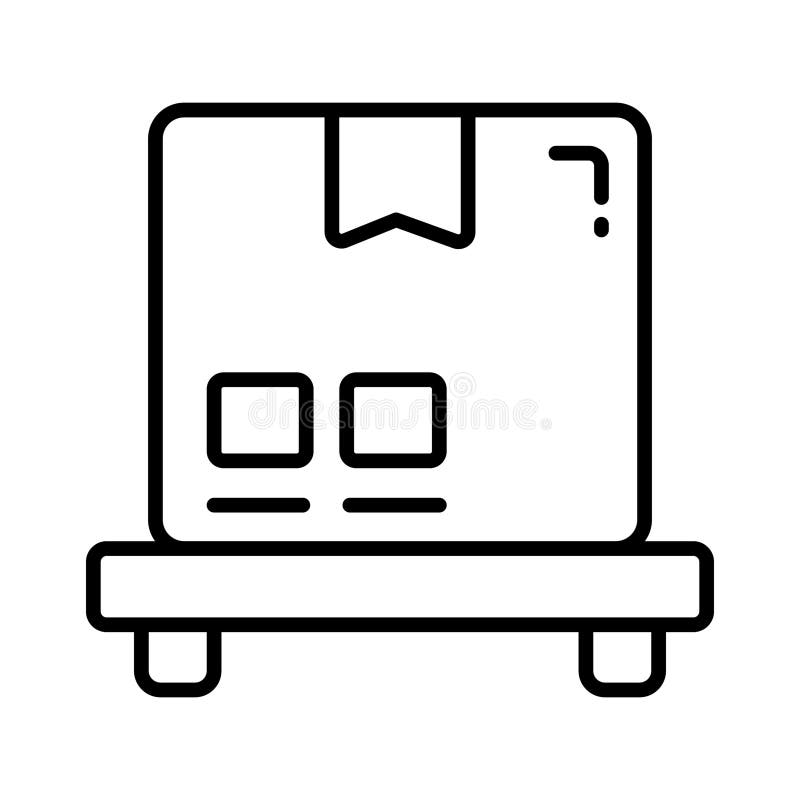 Box on a Pallet, Vector of Logistics Collection, Cargo Box Pallet Icon ...