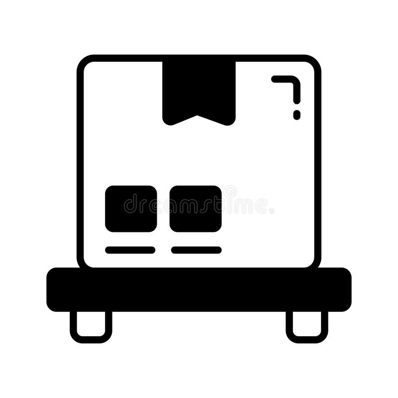 Box on a Pallet, Vector of Logistics Collection, Cargo Box Pallet Icon ...