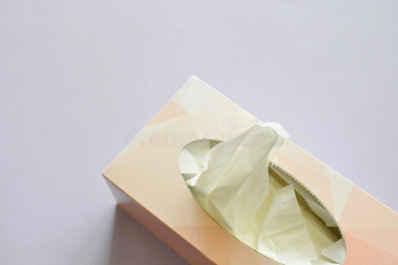 Box of Paper Tissues on Purple Background Stock Image - Image of tissues, design: 333010087