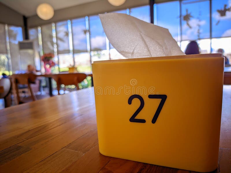 Box with Paper Tissues on Table in Room Stock Image - Image of blue ...