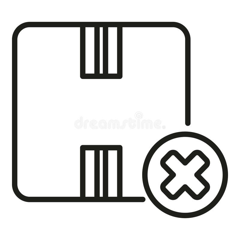 Box Parcel Icon Outline Vector. Return Goods Stock Vector ... Box Parcel Icon Outline Vector. Return Goods Stock Vector ...