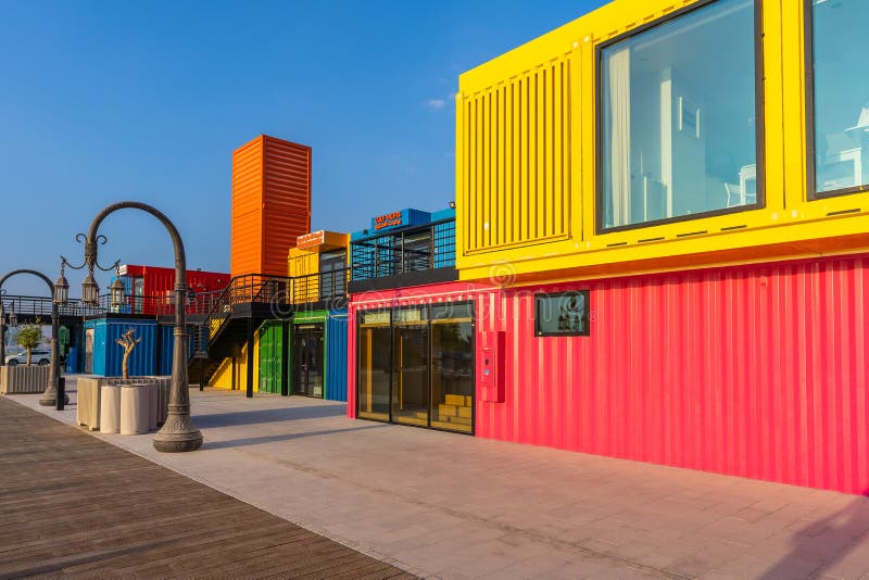 Box Park Doha, Qatar, Middle East Editorial Photography - Image of ...