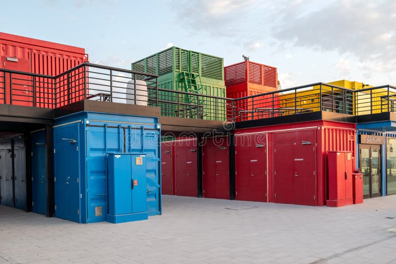 Box Park Container Shops Corniche Doha Port Editorial Photography ...