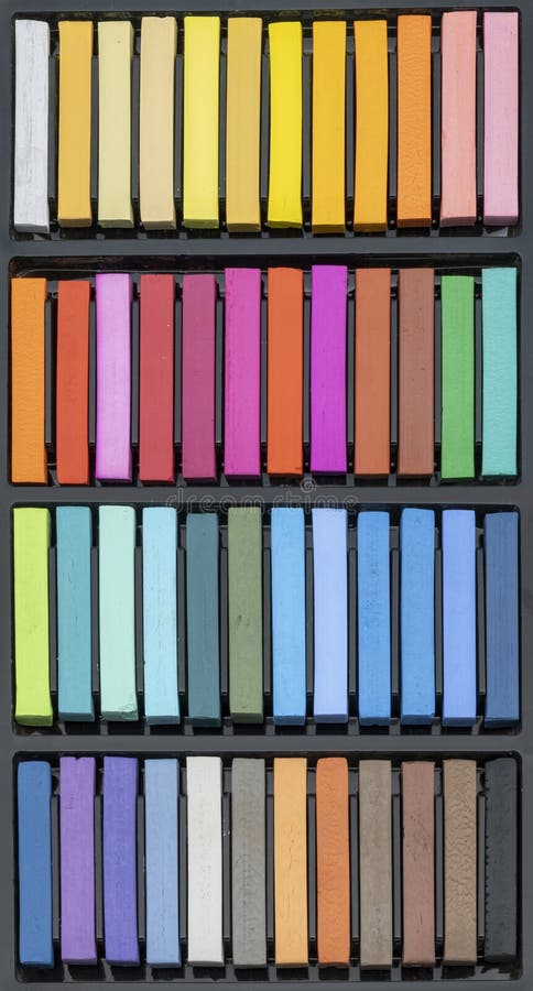A box of pastel chalks stock photo. Image of abstract - 262370440