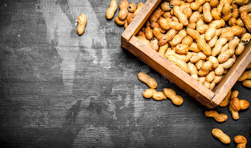 Box of peanuts. stock image. Image of healthy, ingredient - 97723483